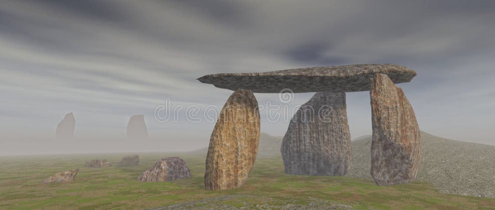 Prehistoric Dolmen Stock Illustrations – 214 Prehistoric Dolmen Stock ...
