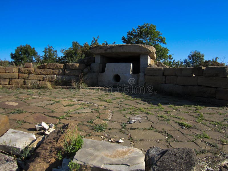 Dolmen in mountains stock photo. Image of nature, rocks - 82790774