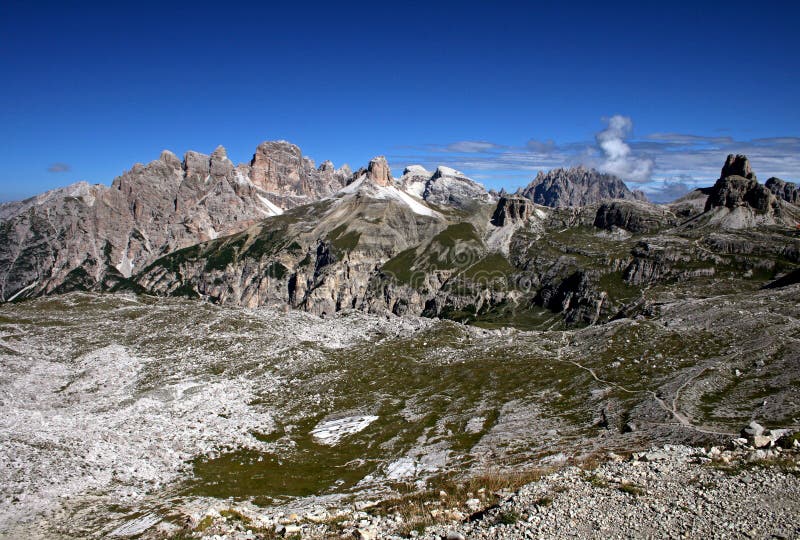 Dolomiet stock foto. Image of bergen, wandeling, wolken - 13279610
