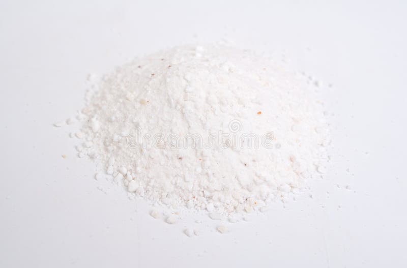 Dolomite Mineral Powder Heep on White Background Stock Photo - Image of ...