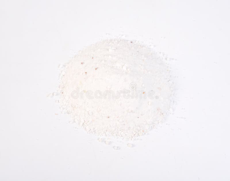 Dolomite Mineral Powder Heep on White Background Stock Photo - Image of ...