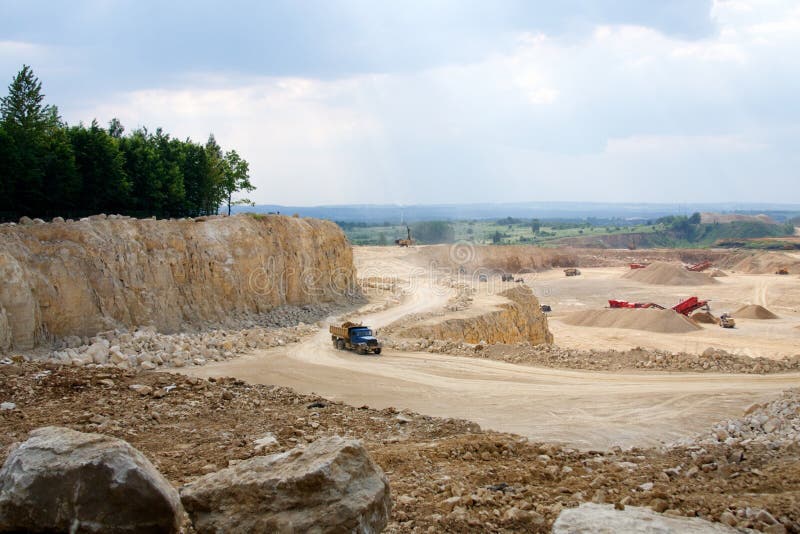 Dolomite Mines stock image. Image of chainlink, dolomite - 14061445