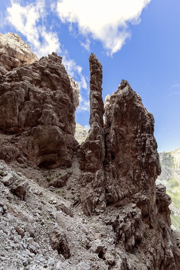 Dolomite Rocks with Characteristic Texture and Color Stock Image ...
