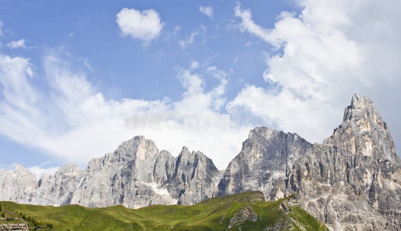 Dolomite rocks stock photo. Image of tourism, italy, relaxing - 26289408