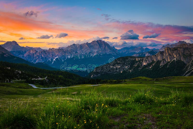 Dolomites alps. Italy stock photo. Image of dolomites - 100741402