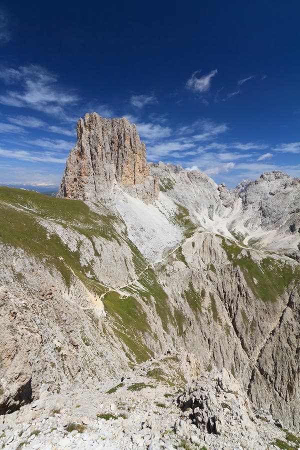 Dolomiti - Catinaccio Group Stock Photo - Image of italy, path: 26832840