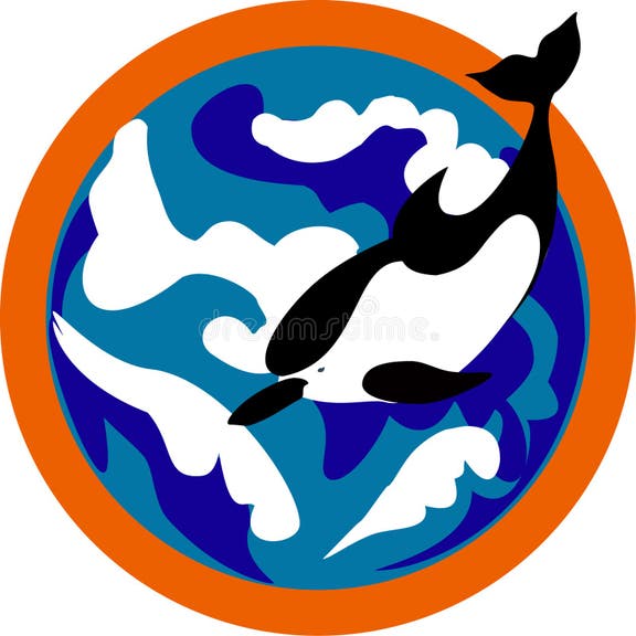 Dolphin stock vector. Illustration of life, ripple, motion - 15391926