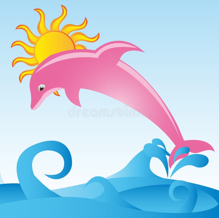 Dolphin Pink Stock Illustrations – 3,451 Dolphin Pink Stock ...