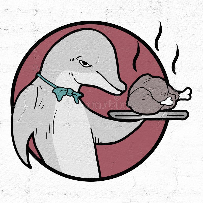 Chef with chicken food stock illustration. Illustration of occupation ...