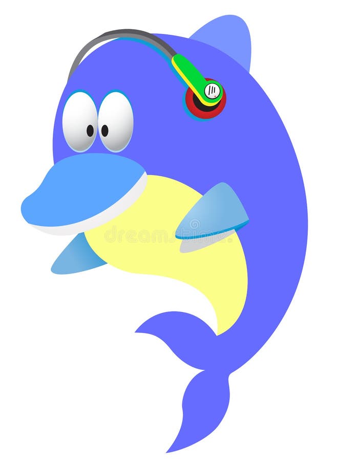 Dolphin Clip art stock vector. Illustration of mammal - 87654286