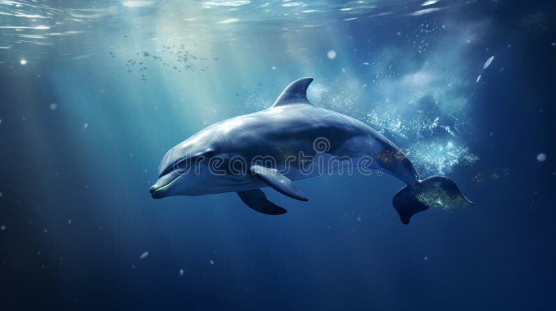 Dolphin. Fantasy concept stock illustration. Illustration of design ...