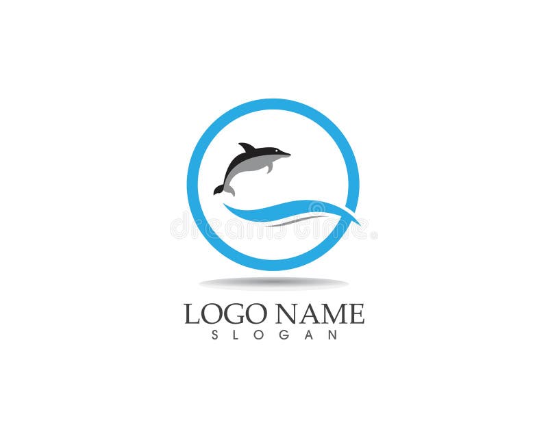 Dolphin Fish Logo Vector Template Stock Vector - Illustration of shape ...
