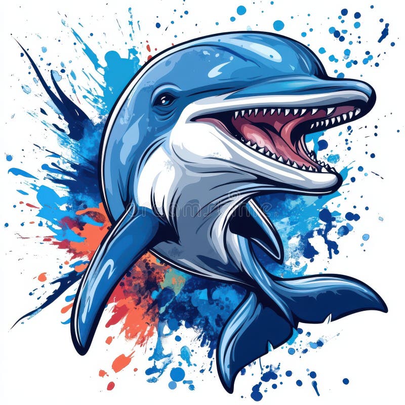 Angry Dolphin Stock Illustrations – 287 Angry Dolphin Stock ...