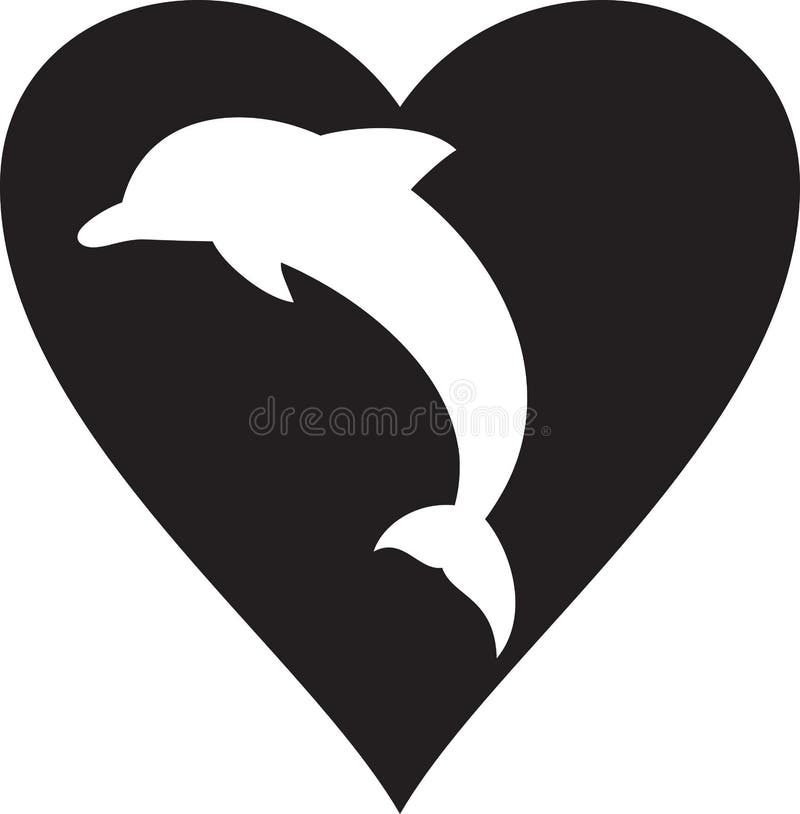 Dolphin Heart Sketch