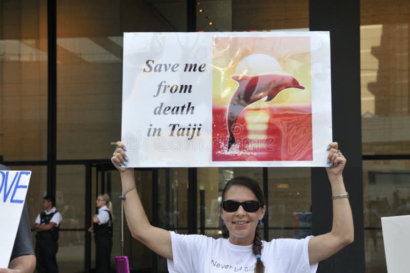 Dolphin hunting protest. editorial photo. Image of kill - 26393131