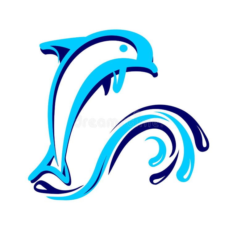 Dolphin Splash Silhouette Stock Illustrations – 1,860 Dolphin Splash ...