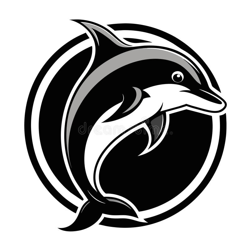 Dolphin Circle Stock Illustrations – 2,700 Dolphin Circle Stock ...