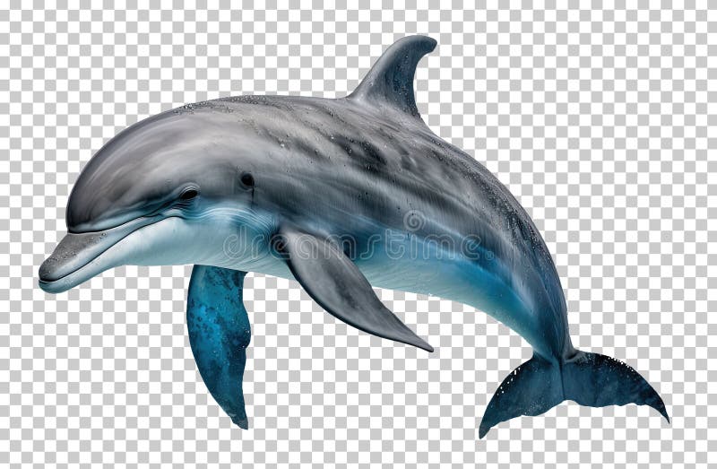Dolphin Isolated on Transparent Background PNG Stock Photo ...