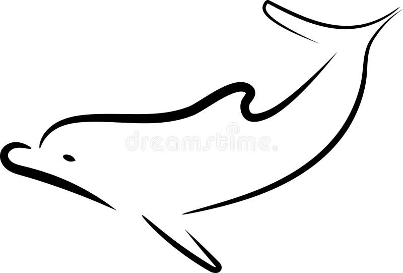 Dolphin Line Art Stock Illustrations – 3,809 Dolphin Line Art Stock ...