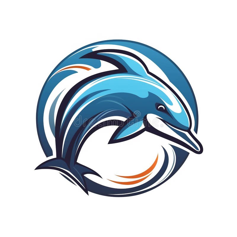 Dolphin logo stock illustration. Illustration of toys - 115748882