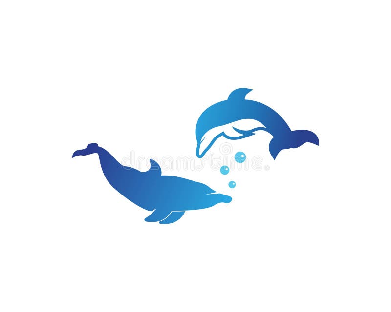 Dolphin Logo Design Vector Illustration Stock Illustration ...