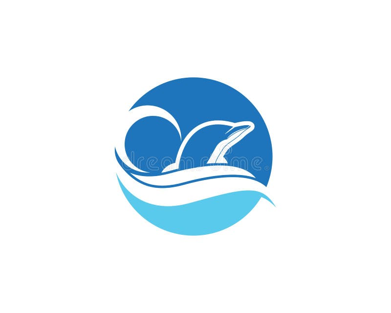 Dolphin Logo Design Vector Illustration Stock Illustration ...