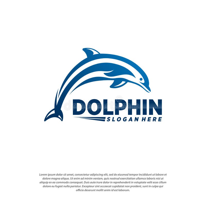 Dolphin Logo Designs Concept Vector Stock Vector - Illustration of ...