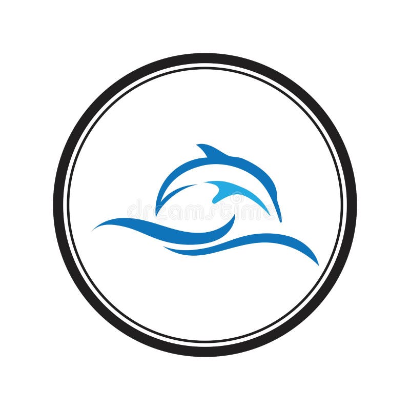 Dolphin Logo Template Vector. Dolphin Jumping Logo Design Concept Stock ...