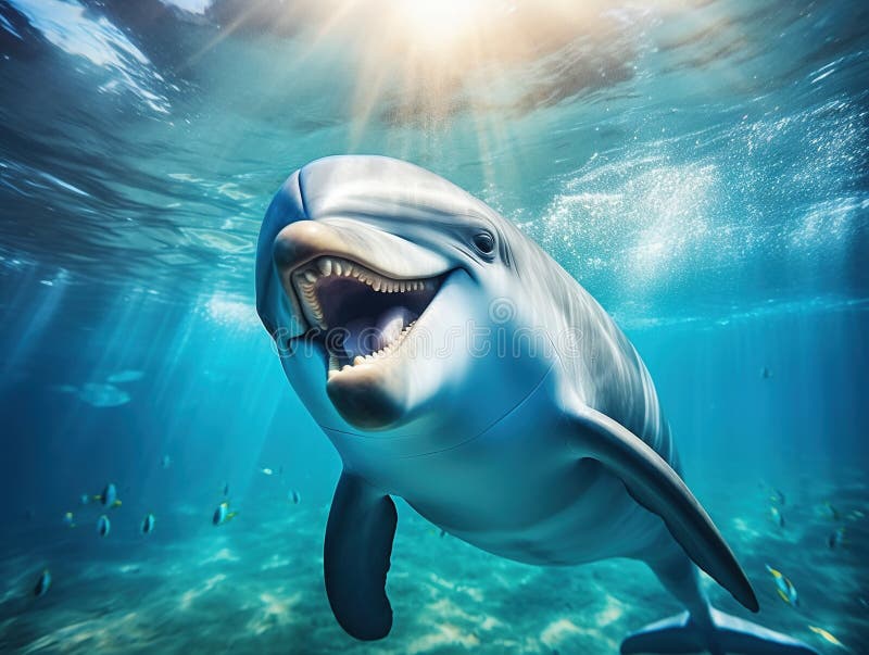 Ai Generated Illustration Wildlife Concept of Dolphin Stock ...