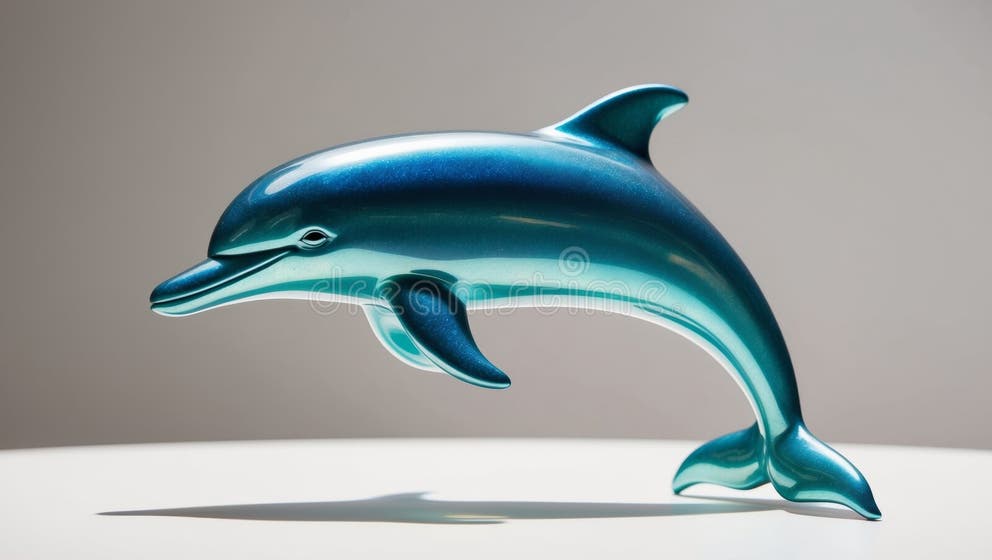 Dolphin Notes Dolphin Shaped with Blue and Teal Gradients. Stock Photo ...