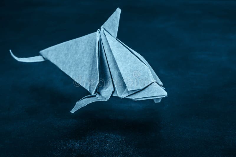 Dolphin Origami Kraft Paper Stock Photos - Free & Royalty-Free Stock ...