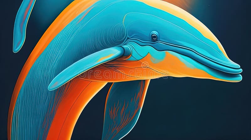 Dolphin Pop Dreamscape stock illustration. Illustration of screen ...