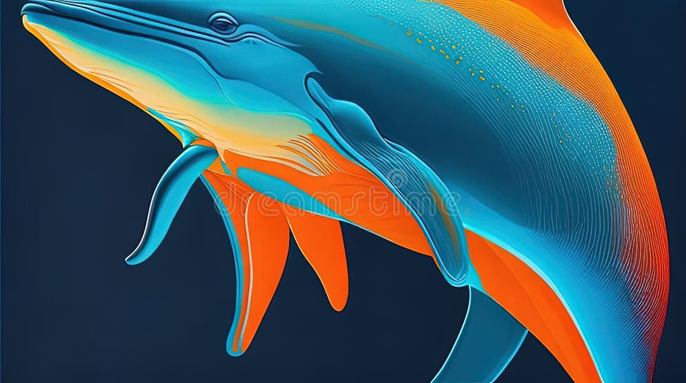 Dolphin Pop Dreamscape stock illustration. Illustration of tools ...