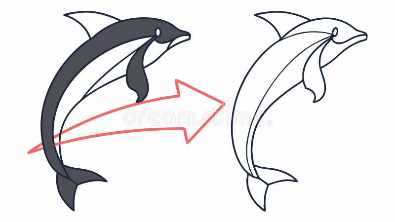 Dolphin Transformation Evolution Marine Life Vector Stock Illustrations ...