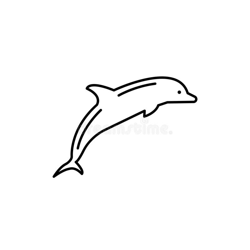 Dolphin Vector Icon, Simple Sign for Web Site and Mobile App. Stock ...