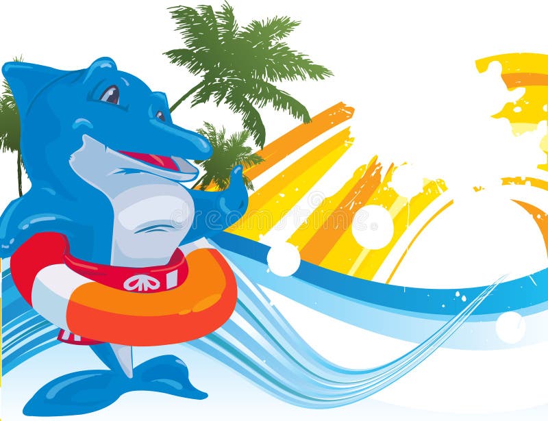 Captain Shark stock vector. Illustration of amusing, character - 2973453