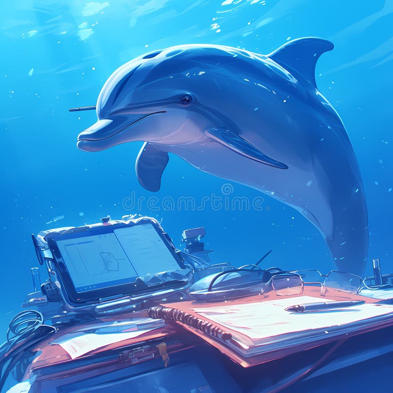 Dolphin with Waterproof Tablet - Perfect for Marine Communication ...