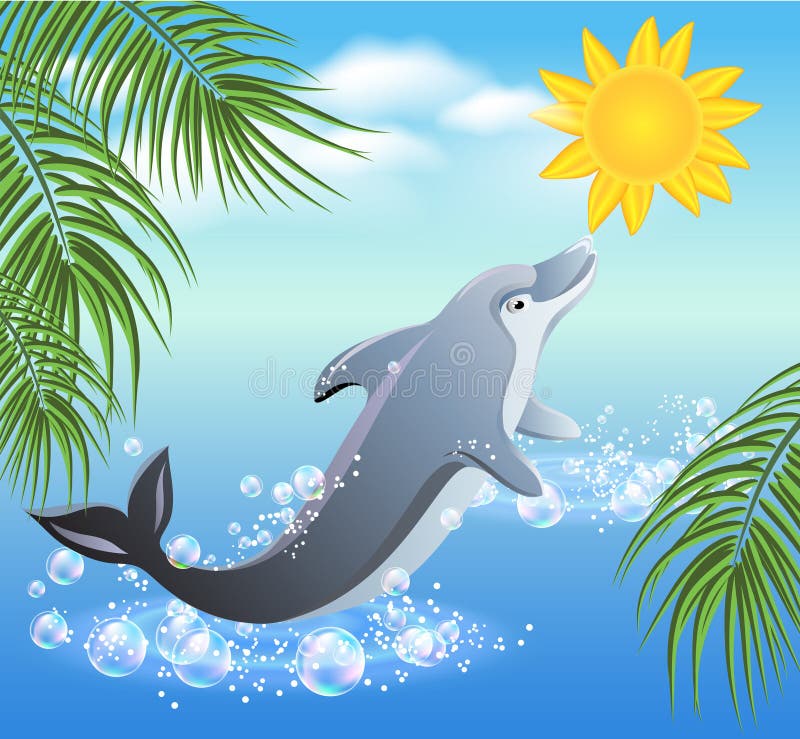 Dolphin Leaps Stock Illustrations – 15 Dolphin Leaps Stock ...