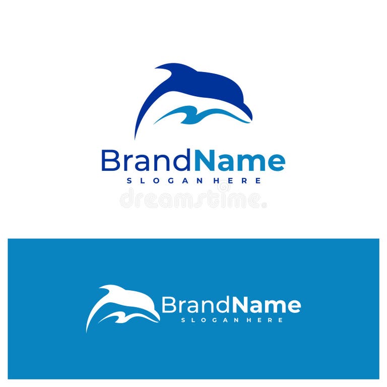Dolphins Logo Vector Illustration. Dolphins Logo Design Concept ...