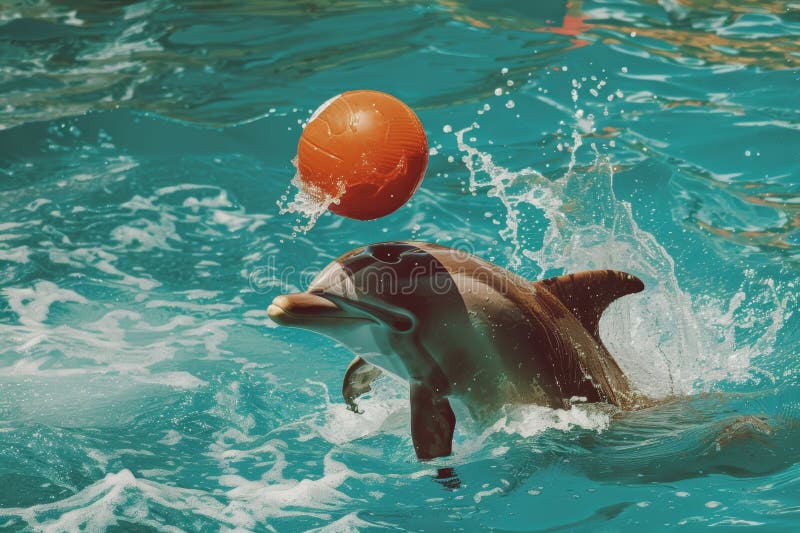 Performing Dolphins stock photo. Image of show, jump - 14222322