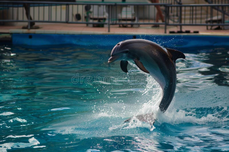 Performing Dolphins stock photo. Image of show, jump - 14222322