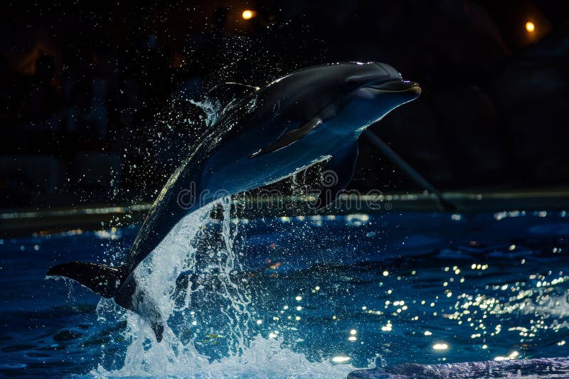 Performing Dolphins stock photo. Image of show, jump - 14222322