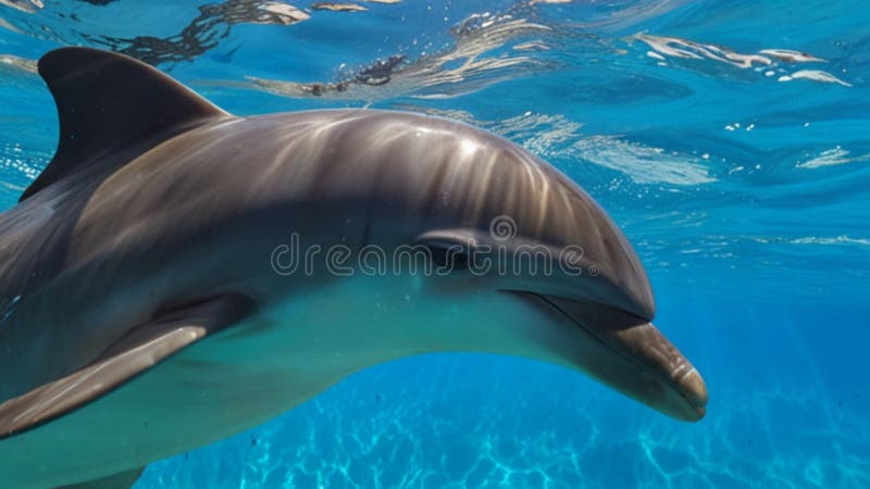 Dolphins Use Echolocation To Navigate and Hunt Stock Illustration ...