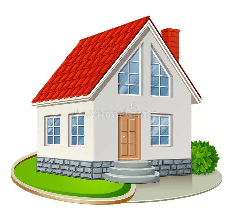 Dom ilustracja wektor. Ilustracja złożonej z kreskówka - 31901179