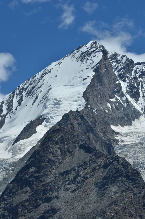 Dom de Mischabel stock image. Image of europe, mountains - 26080899