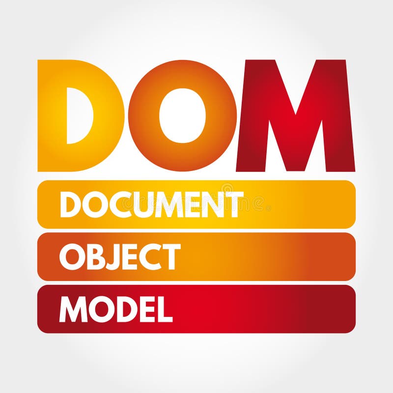 Dom Document Object Model Is A Programming Api For Html And Xml
