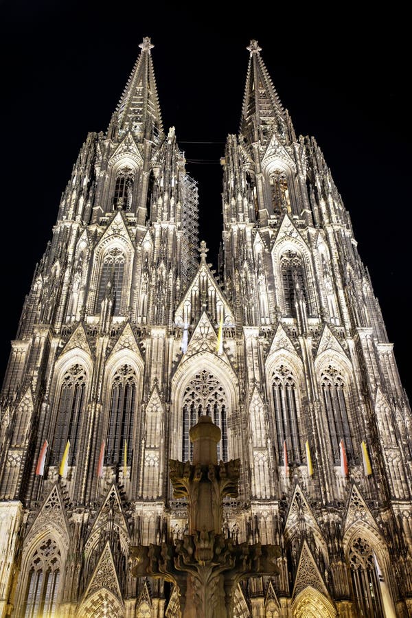 Dom of Koln, Germany stock photo. Image of night, orange - 17477252