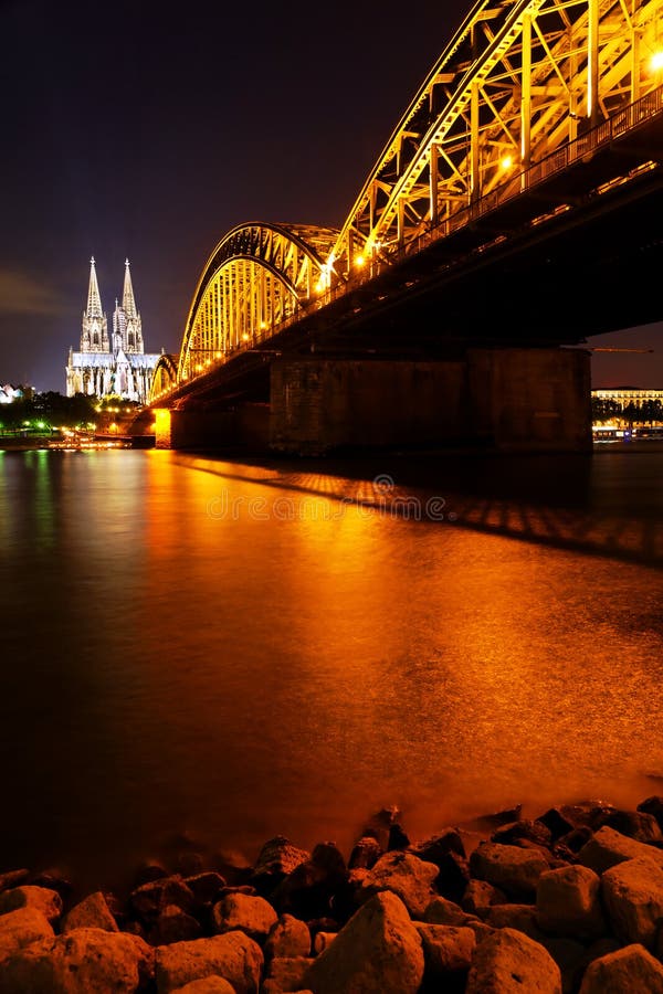 Dom of Koln, Germany stock photo. Image of night, orange - 17477252