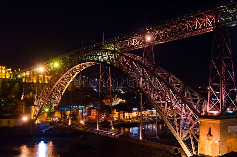 Dom Luis I bridge stock image. Image of center, historic - 25620853