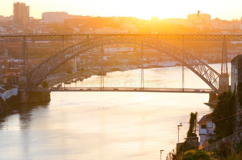 Dom Luis I bridge stock photo. Image of historical, landmark - 25620934